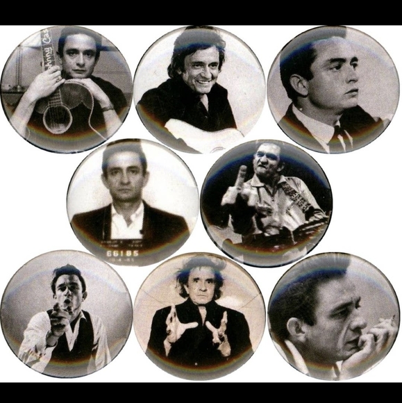 Accessories | Johnny Cash Band X 8 New 1 Inch 25mm Button Pin Badges ...